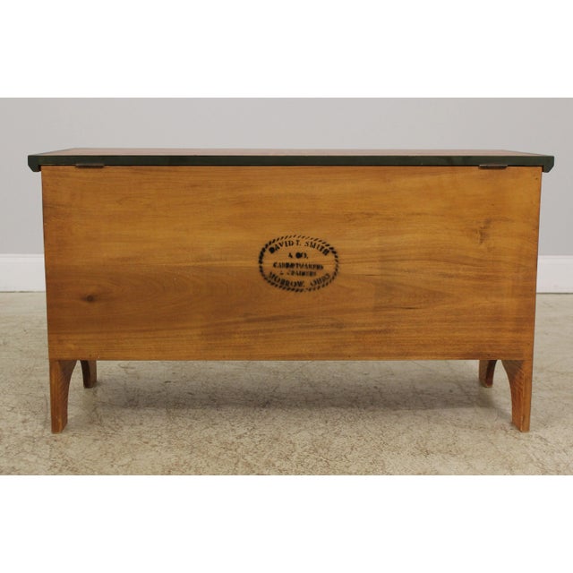 David Smith Bench Made Grain Painted Blanket Chest | Chairish
