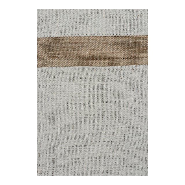2010s Rug & Kilim’s Contemporary Jute Flat Weave in White and Beige ...