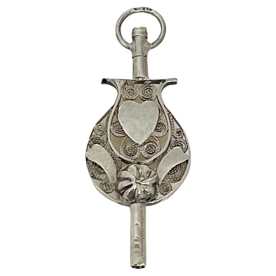 19th Century Dutch Silver Watch-Key by Hendrik Krins, Schoonhoven ...