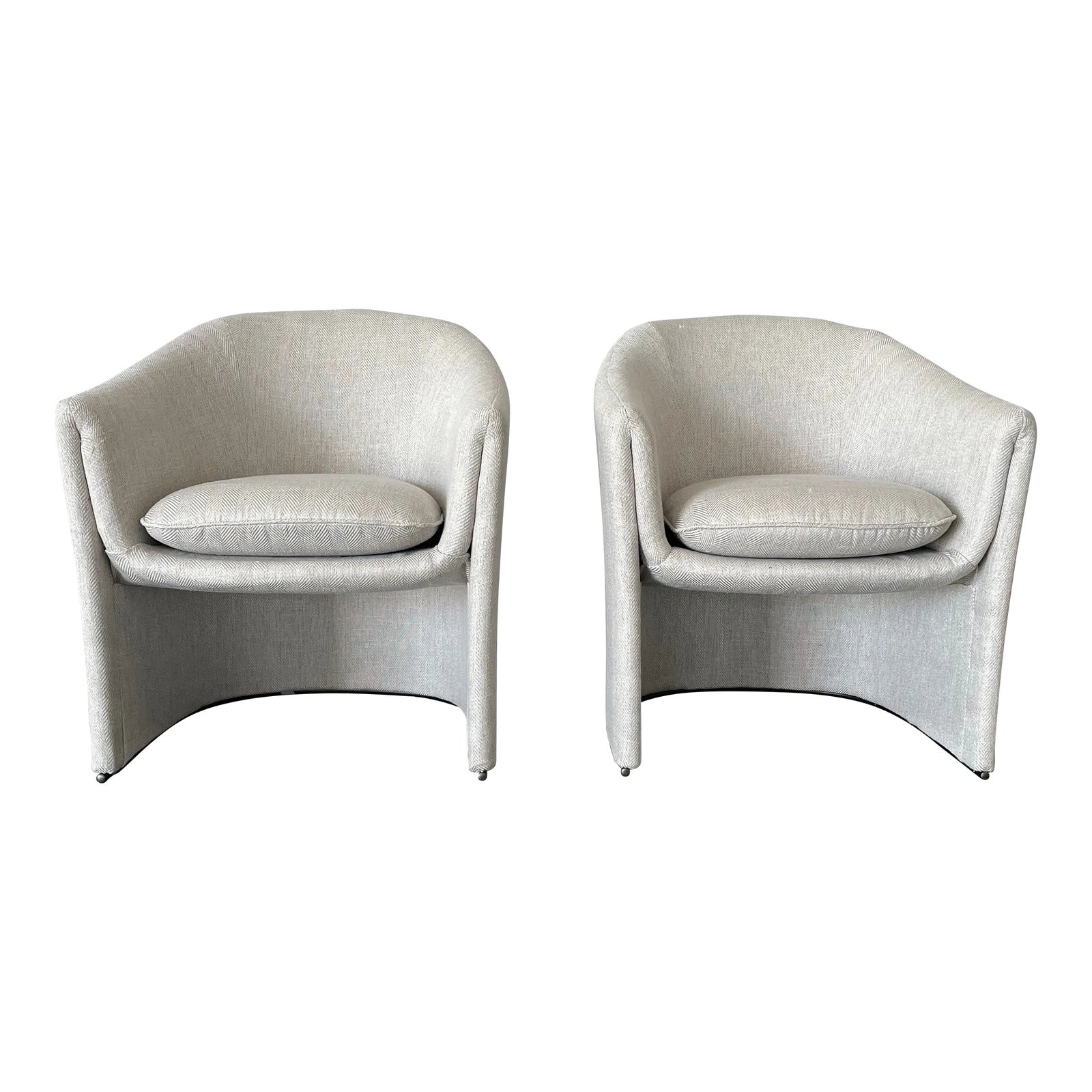 Dunbar Sculptural Lounge Chairs by Lydia dePolo and Jack Dunbar- a Pair ...