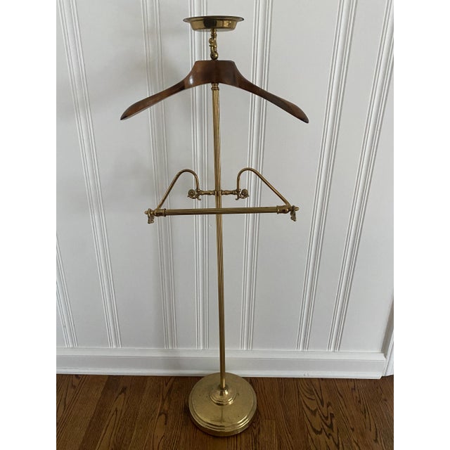 Antique Victorian Brass and Wood Valet Mens Butler With Tray in the ...