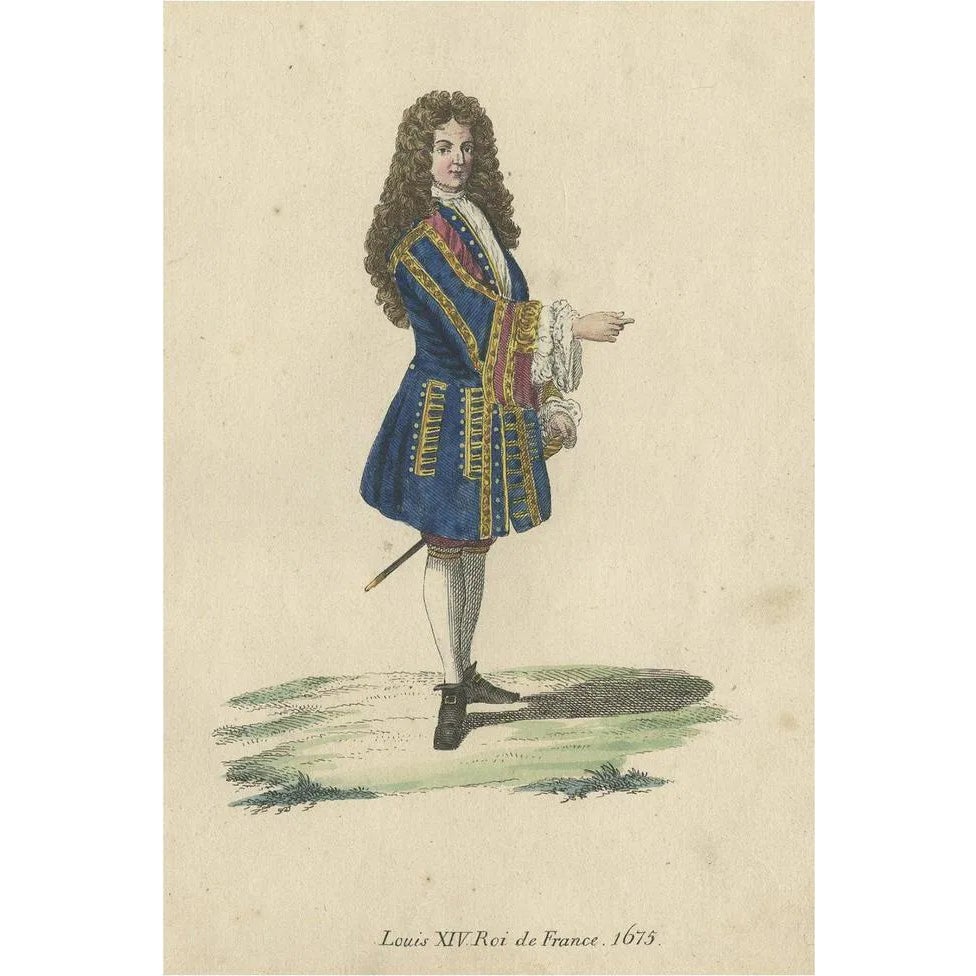 Engraving of Louis XIV, 1805, Paper | Chairish