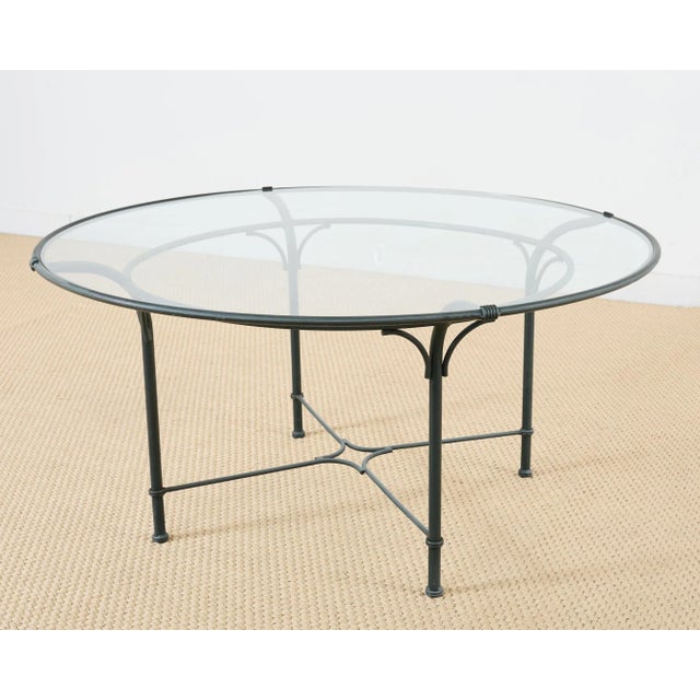 Brown Jordan Florentine Wrought Aluminum Garden Dining Table | Chairish