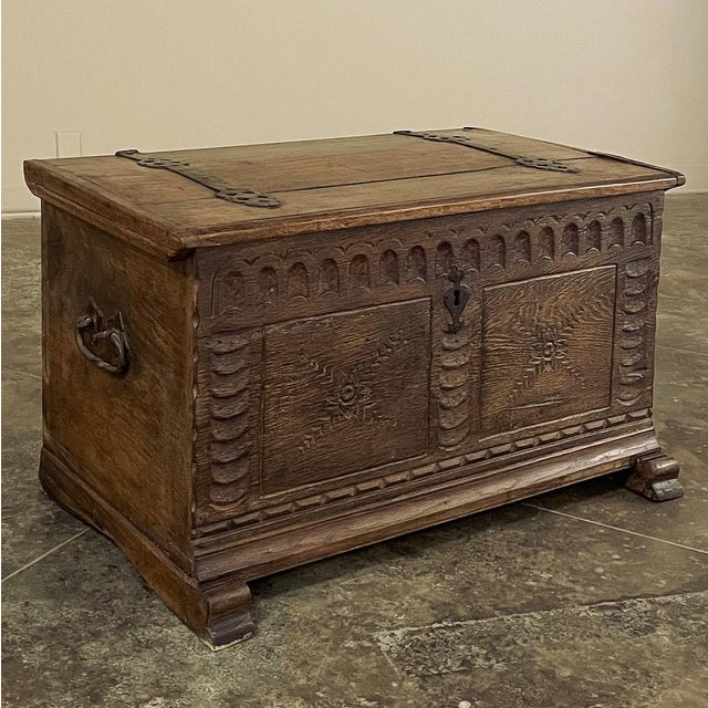 18th Century Rustic Dutch Trunk | Chairish