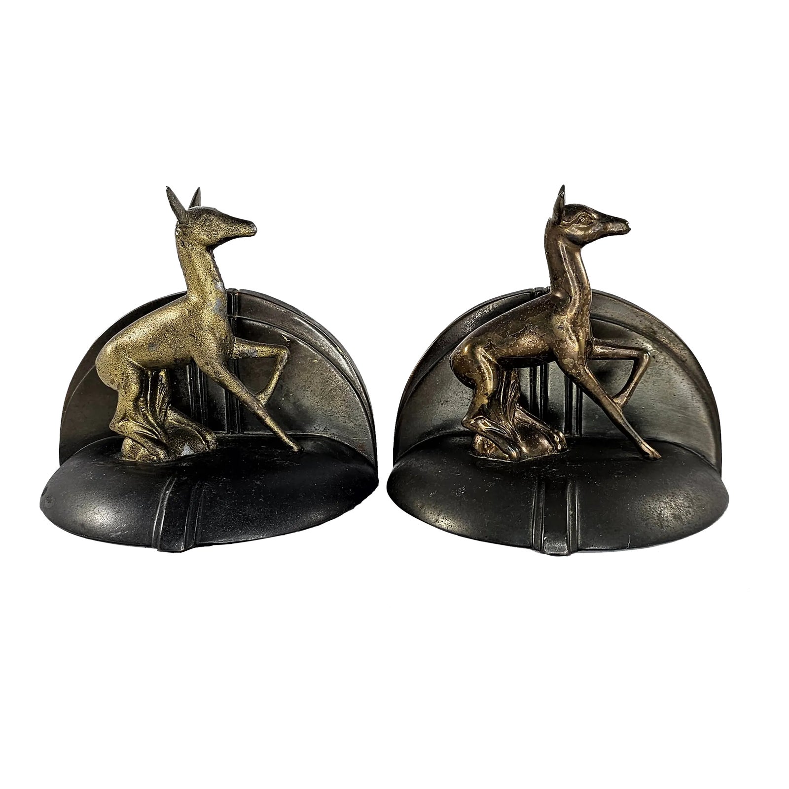 1920s Vintage Genuine Greist Product Deer Bookends Art Deco Sculpture ...