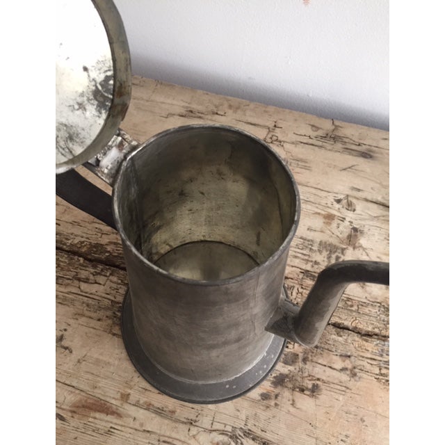 1900s Antique Handmade Tin Pitcher | Chairish