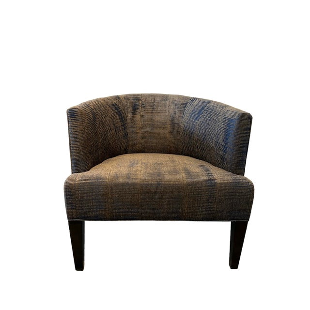 Contemporary Blue Upholstered Colton Chairs - Set of 2 | Chairish