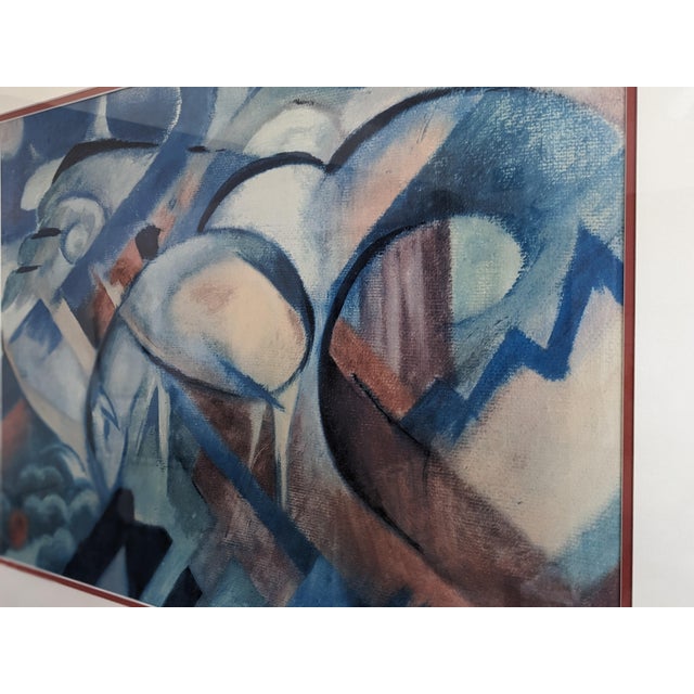 Original Abstract Expressionism Pastel Painting, Framed | Chairish