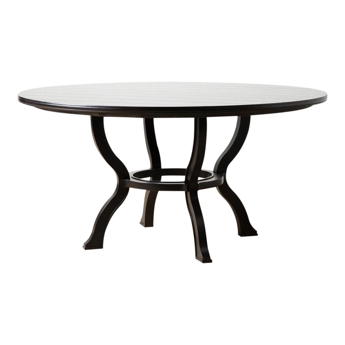 Contemporary Anderson Black Wood Dining Table | Chairish