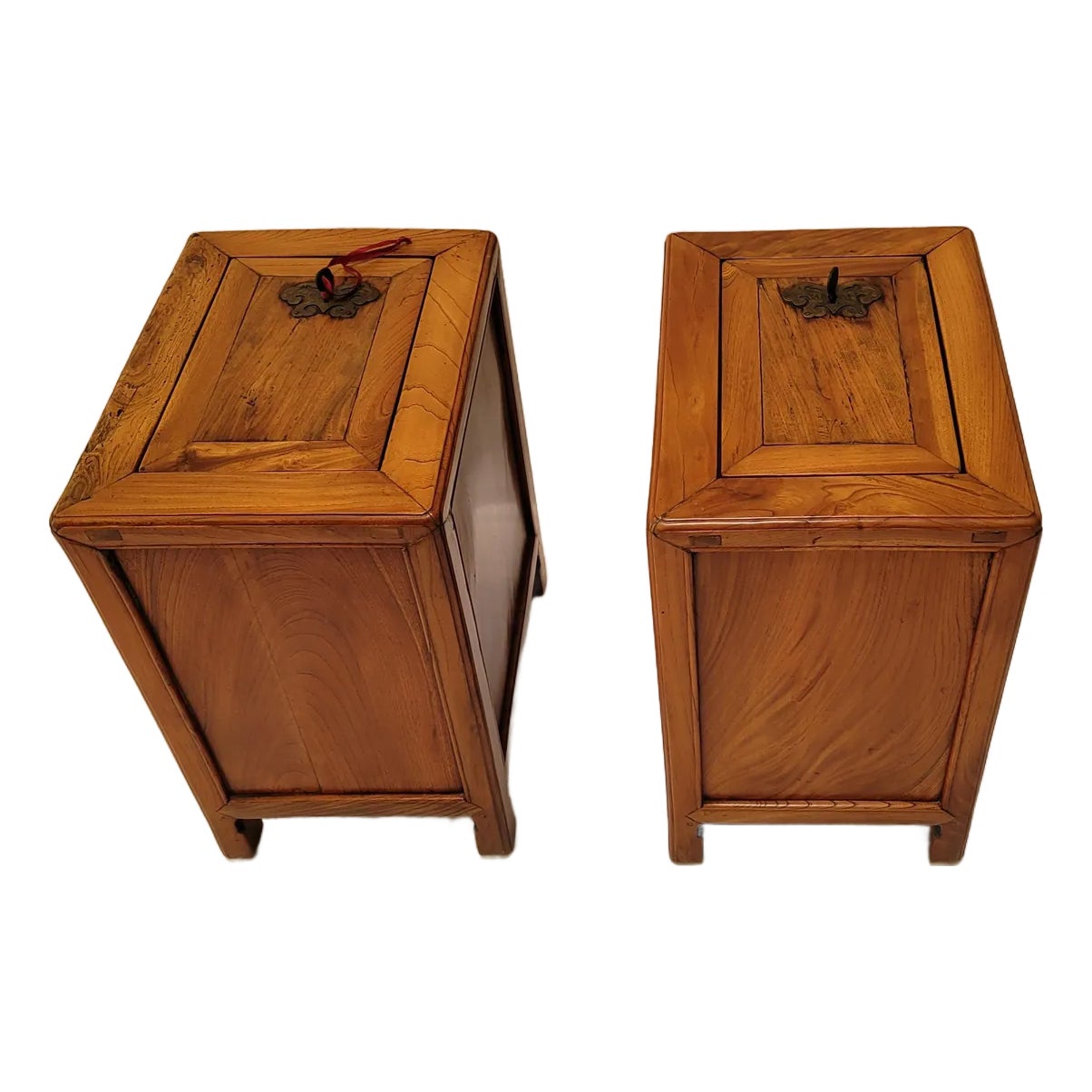 19th Century Pair of Chinese Money Boxes | Chairish