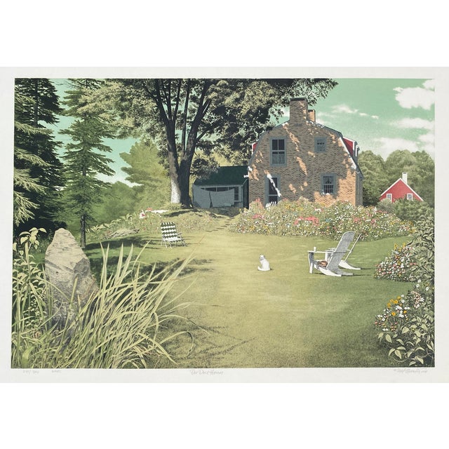 1978 Mel Hunter Doll House Landscape Lithograph | Chairish