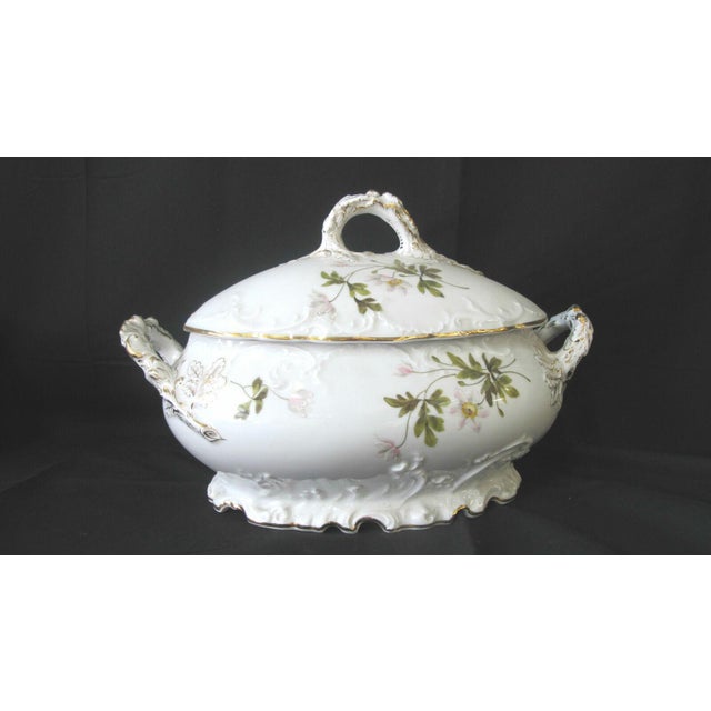 Rosenthal Louis XIV Large Hand Painted Floral Gold Gilt Soup Tureen W ...