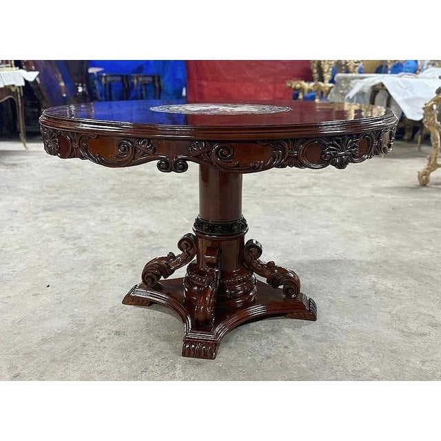 French Rococo Style Copper Dining Table | Chairish