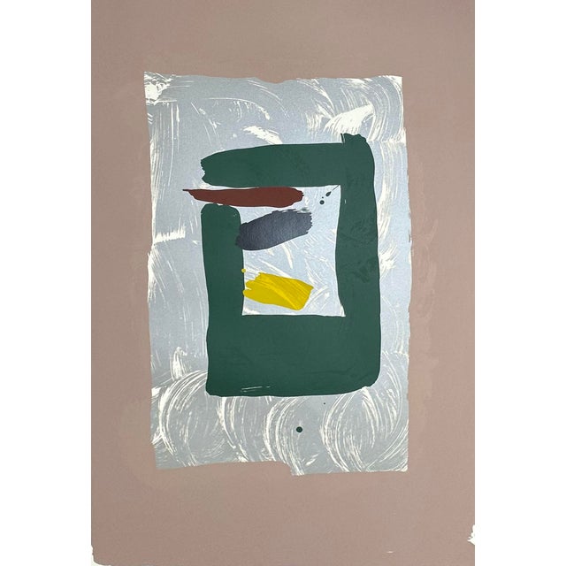 Limited Edition Abstract Serigraph by Kikuo Saito | Chairish