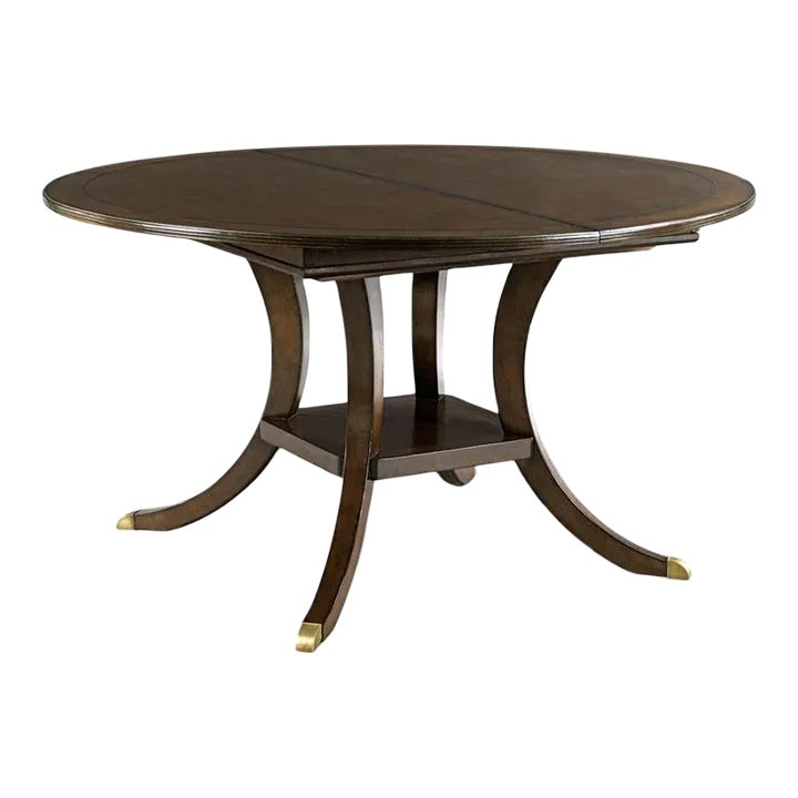 Woodbridge Furniture Flynn Dining Table, Mink Finish | Chairish