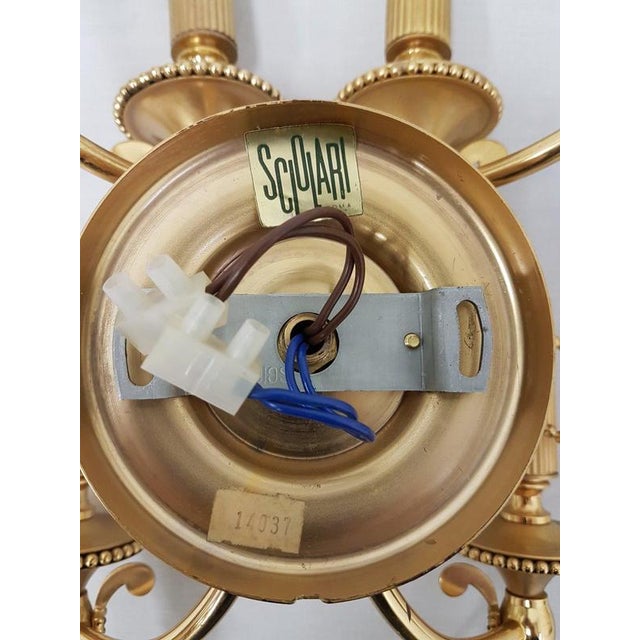 Vintage Italian Wall Lights in Gold Plated Brass from Gaetano Sciolari ...