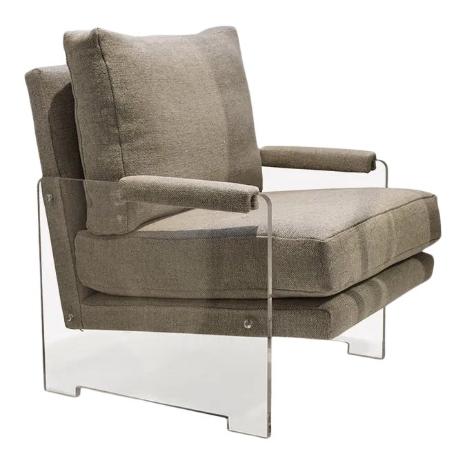 Claridge Transparent Acrylic Lounge Chair | Chairish