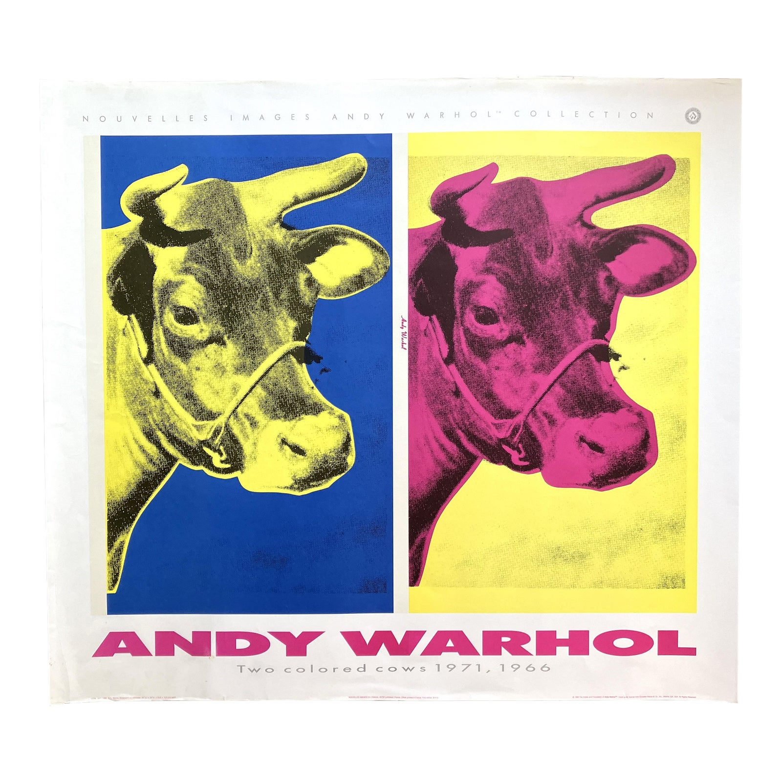Andy Warhol Cows Original 1989 1st Edition Lithograph Poster | Chairish