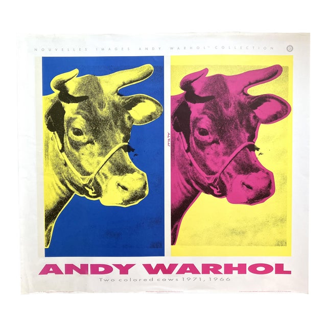 Andy Warhol Cows Original 1989 1st Edition Lithograph Poster | Chairish