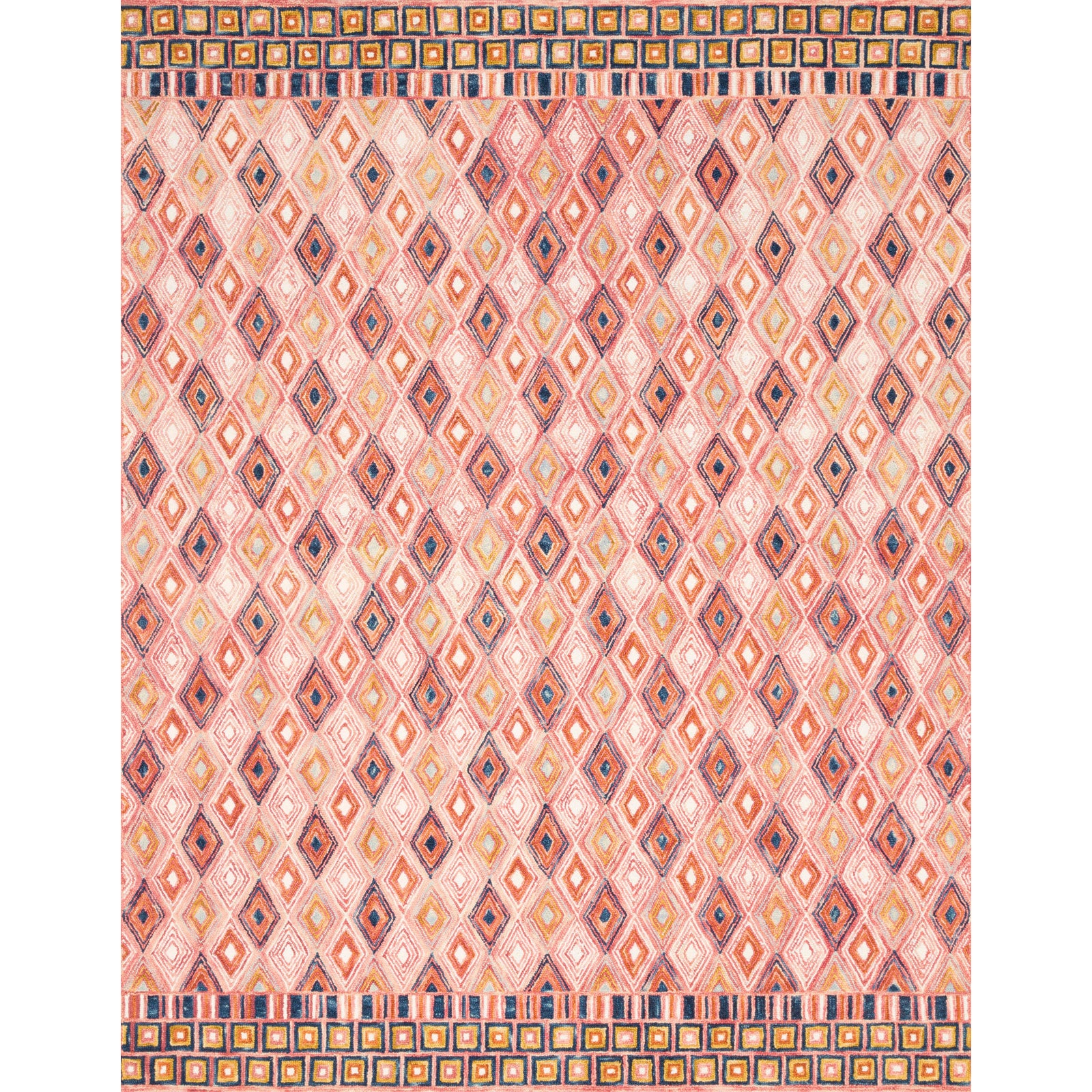 Loloi Rugs Priti Rug, Pink / Sunset - 3'6"x5'6" | Chairish