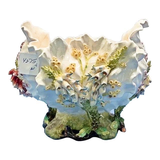 Vintage Moore Pottery Ceramic Cabbage Bowl | Chairish