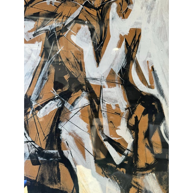 Eugene Massin American (1920-2003) Expressionist Abstract Painting ...