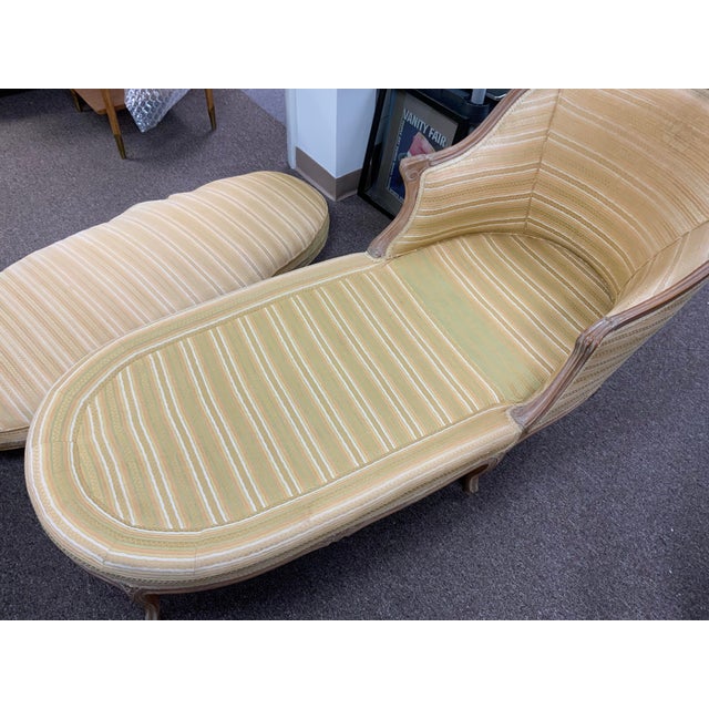 1920-1940 Reproduction French Louis XV Chaise Lounge | Chairish