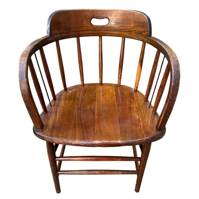 Georgia O'Keeffe Style Quarter Sawn Oak 'Firehouse' Dining Chairs by ...