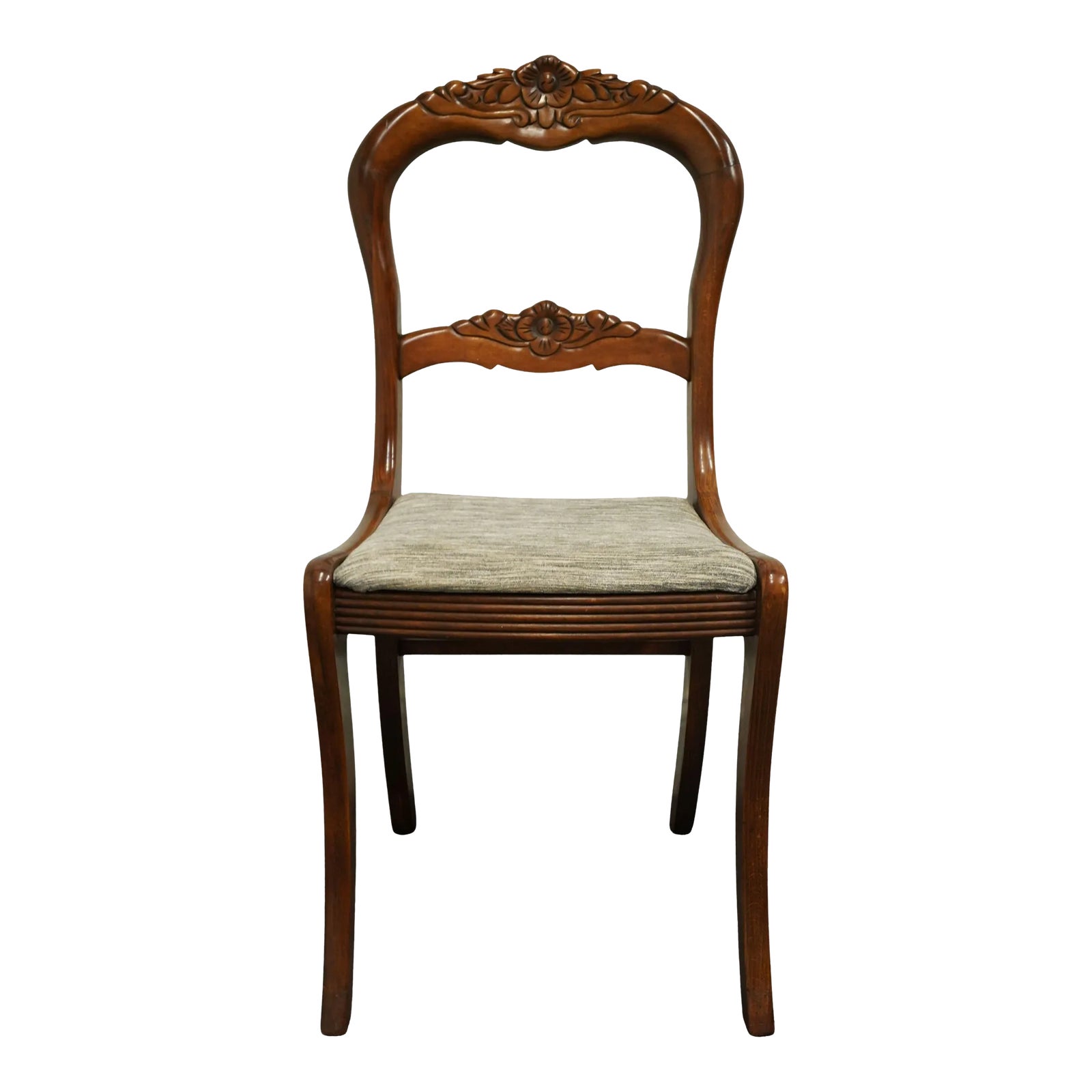 Tell City Solid Mahogany Traditional Duncan Phyfe Style Rose Back ...