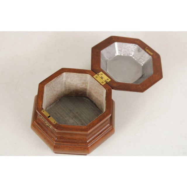 Colonial Williamsburg Style Vintage Mahogany Tea Caddy | Chairish