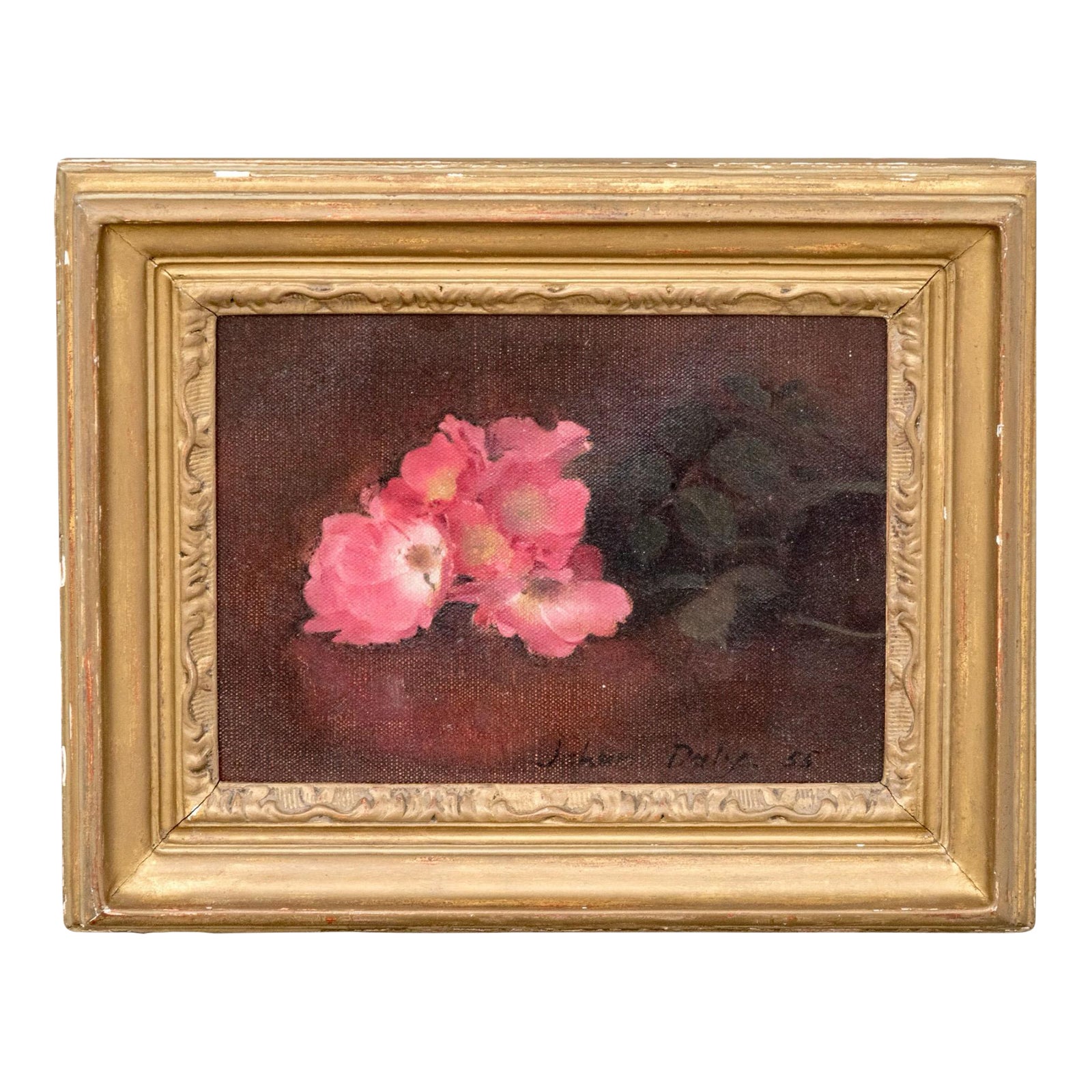 Jehan Daly (British 1918-2001) Small Scale Floral Still Life Flower Oil ...