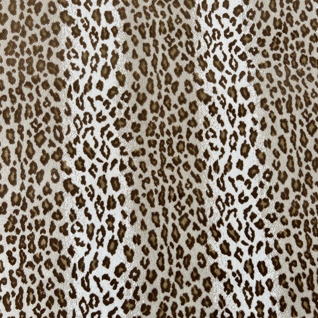 Designer Leopard Ocelot Print Epingle Gros Point Heavy Weight Woven ...