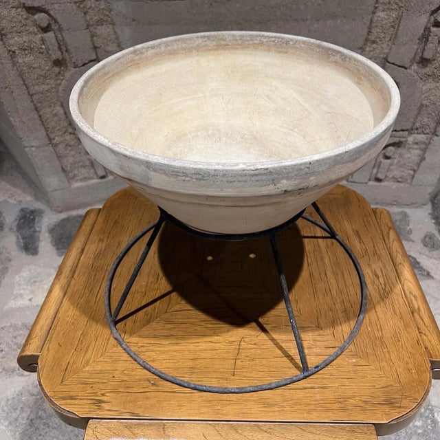 Vintage Modern Planter Pot With Stand Bauer Pottery Los Angeles | Chairish