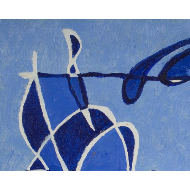 1968 “Encore Mildred #4” Abstract Oil on Board Painting by Beni E. Kosh ...