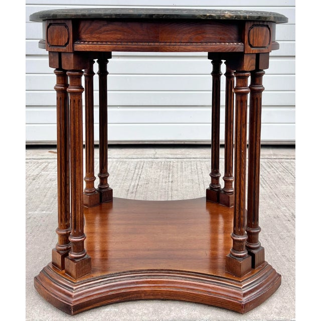 Vintage Marble Top Regency Style Side Tables - a Pair | Chairish