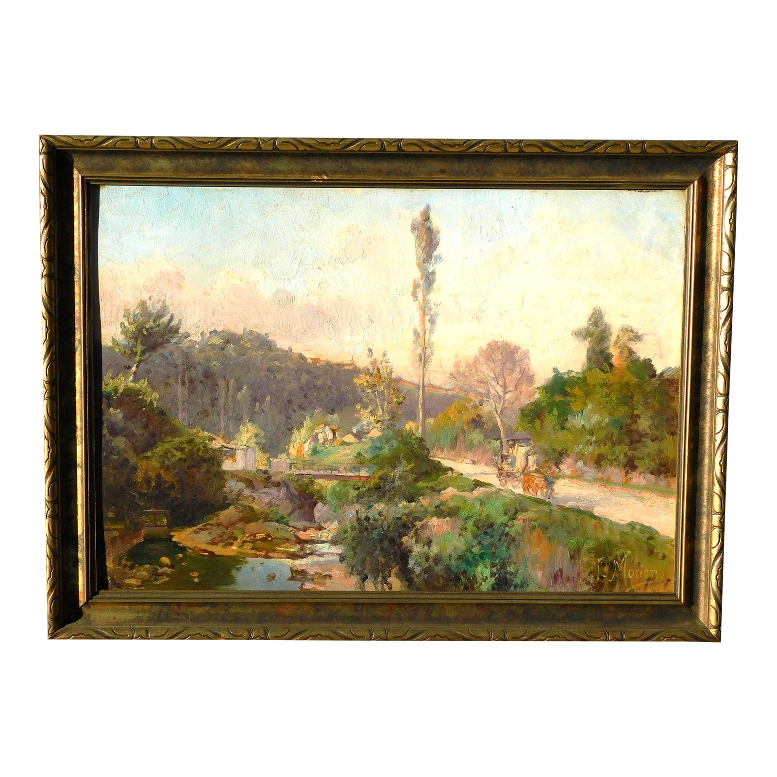 French Impressionist Jacques Morion, b.1862 Oil Painting | Chairish