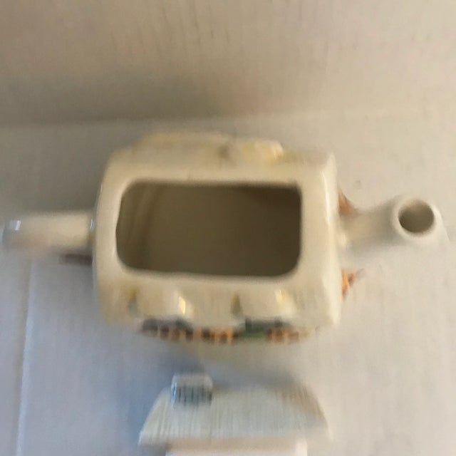 Glazed Porcelain Tea Pot House | Chairish