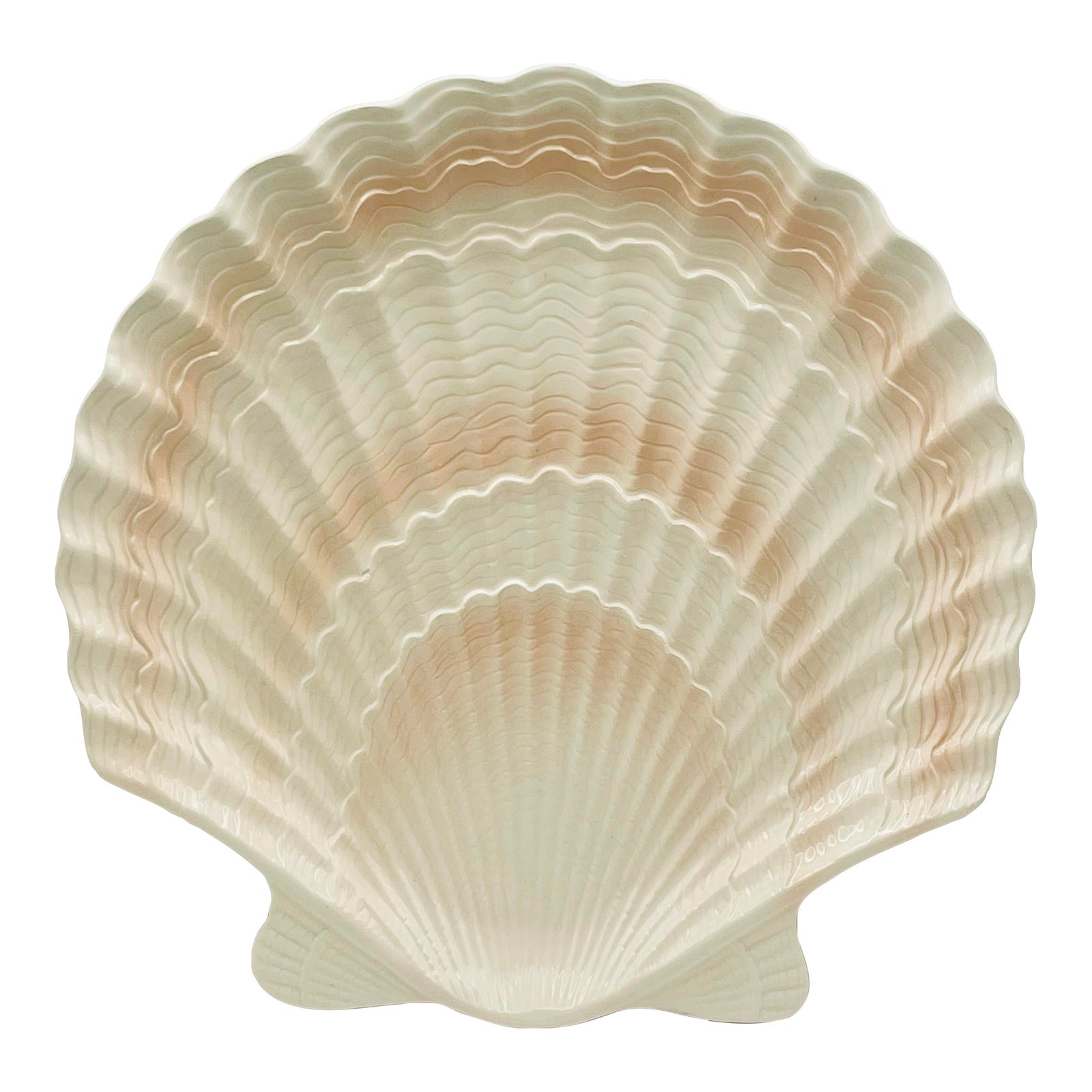 Late 20th Century Otagiri Sea Shell Plate | Chairish