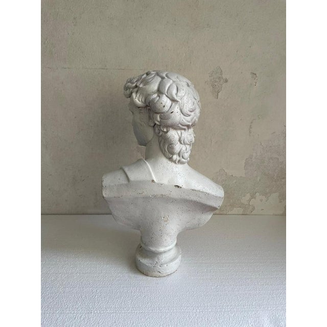 David by Michelangelo Plaster Bust | Chairish