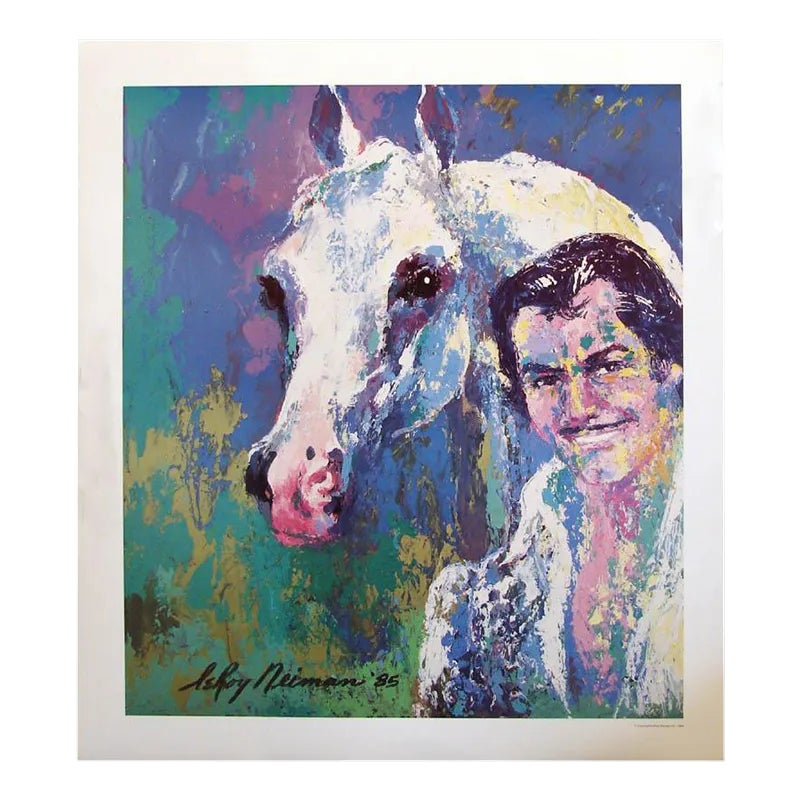 1990s LeRoy Neiman Poster Wayne Horse | Chairish