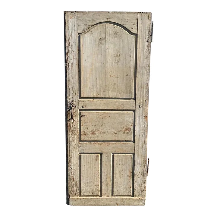 Rustic French Early 19th Century Carved and Signed Door | Chairish