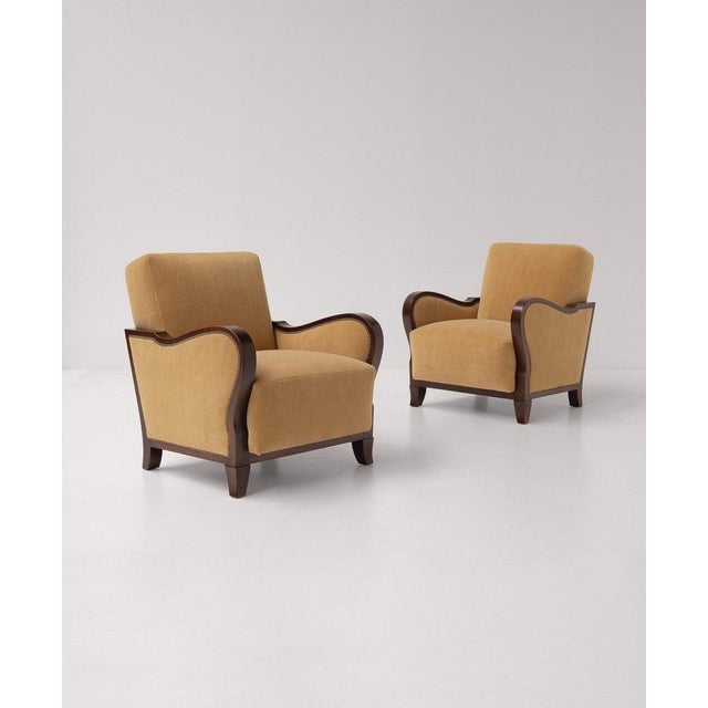 Art Deco Club Chairs, 1940s, Set of 2 | Chairish
