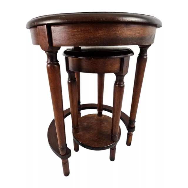 1990s Vintage Nesting Set Side End Tables - Set of 2 | Chairish