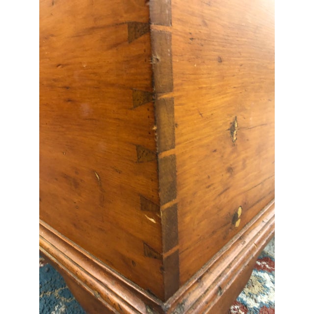 1800-1830's Antique Primitive Dovetailed Rustic Blanket Chest | Chairish