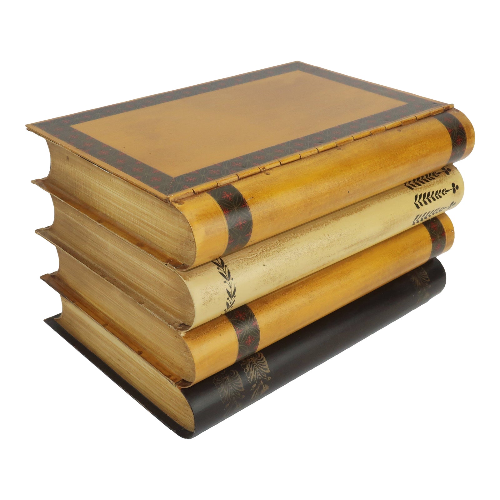 Italian Tole Metal Book Box | Chairish