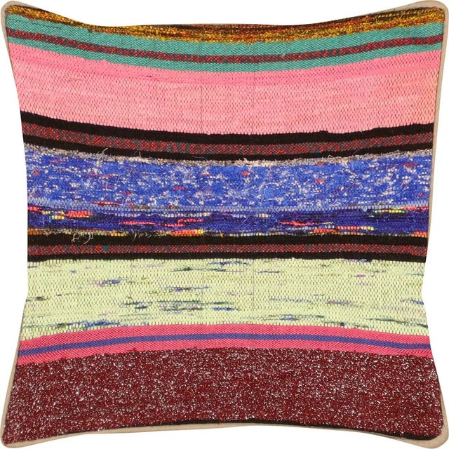 1960s Turkish Rag Pillow | Chairish