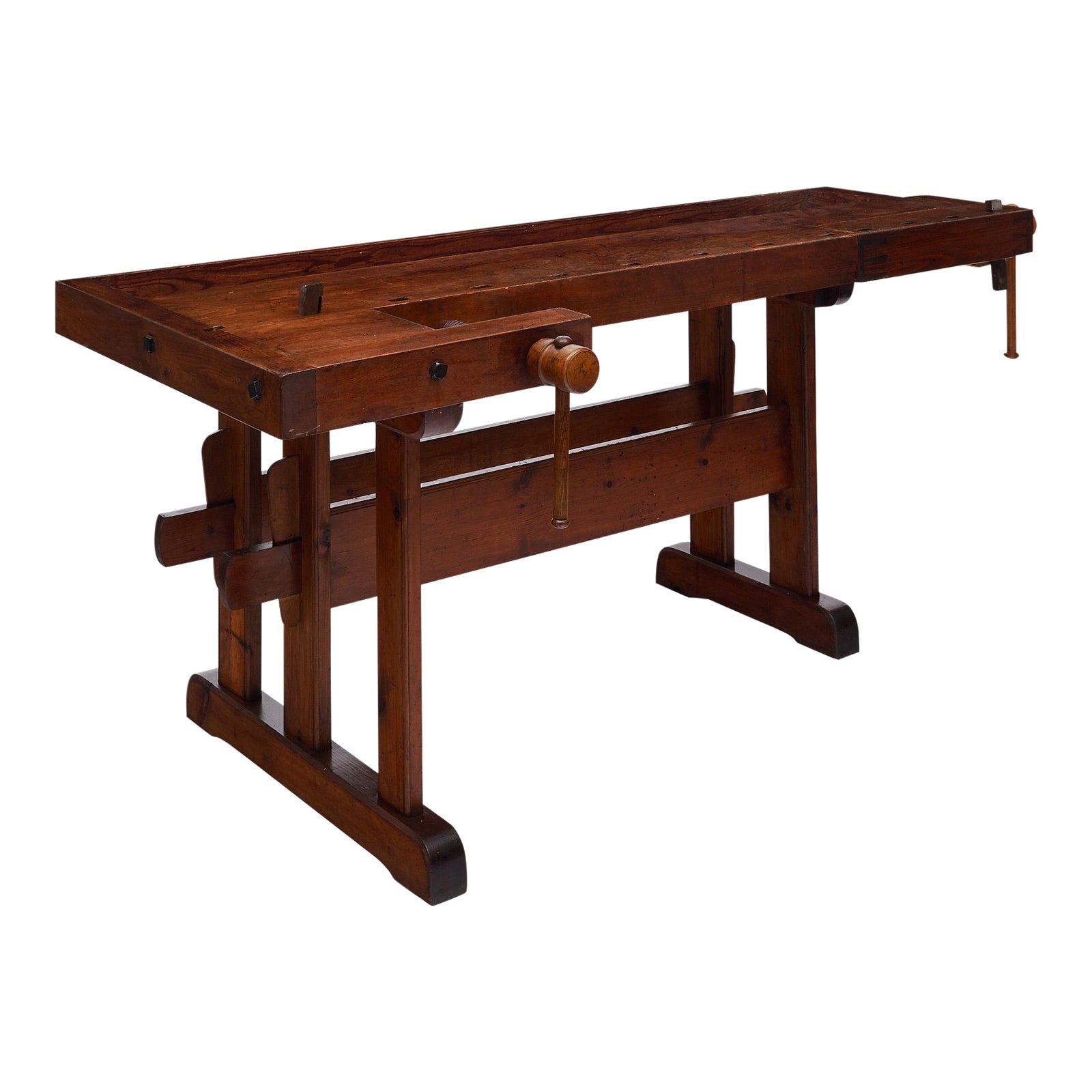 Antique French Alps "Ski" Workbench | Chairish