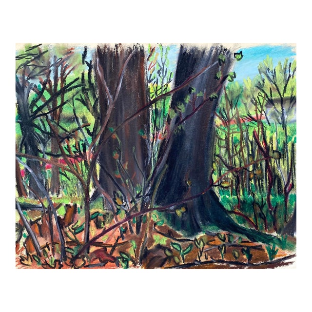 1964 Larry Connatser Holy Hill Landscape Pastel | Chairish