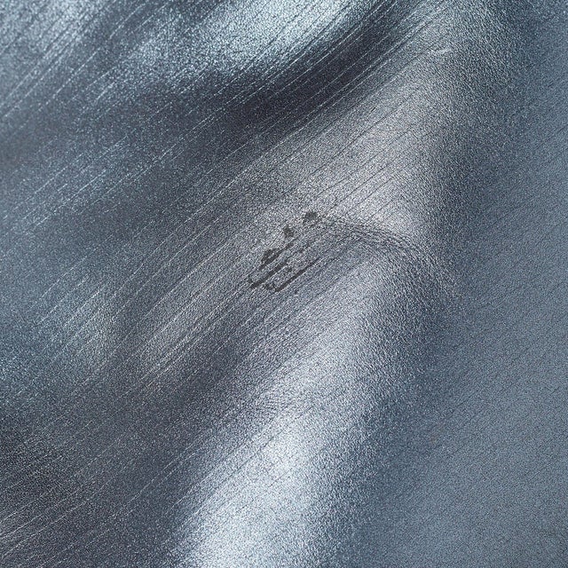 Gianfranco Ferre Metallic Blue Leather Chain Hobo | Chairish