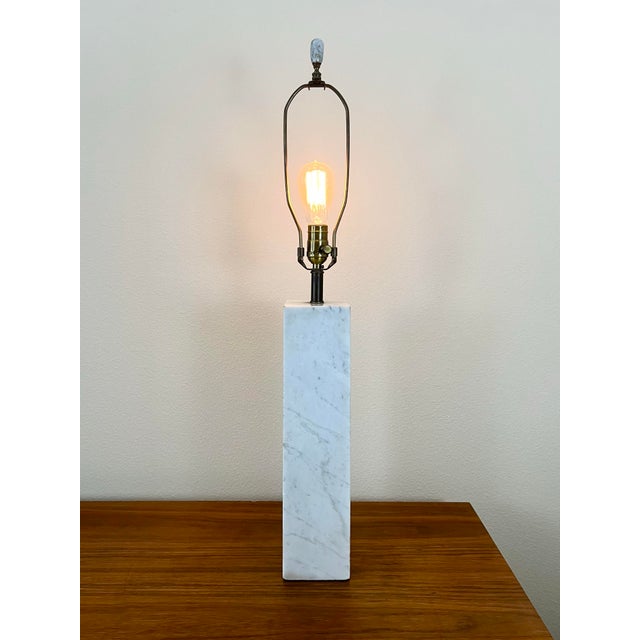Italian Modern Style Rectangular Marble Table Lamp | by Sonneman ...
